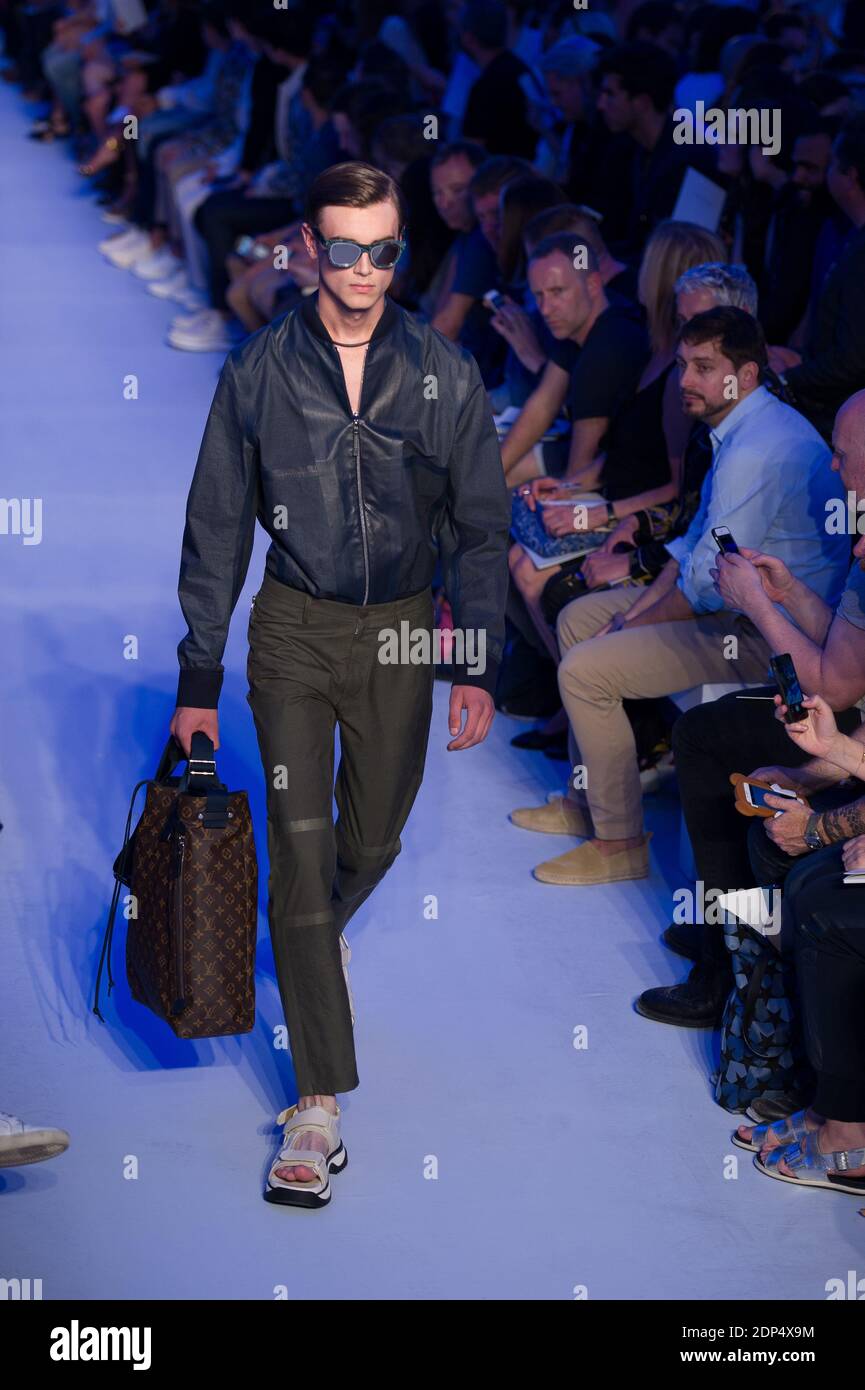 A model display a creation by British designer Kim Jones for Louis ...