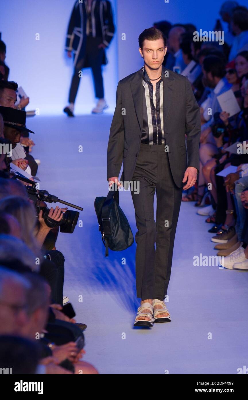 A model display a creation by British designer Kim Jones for Louis ...