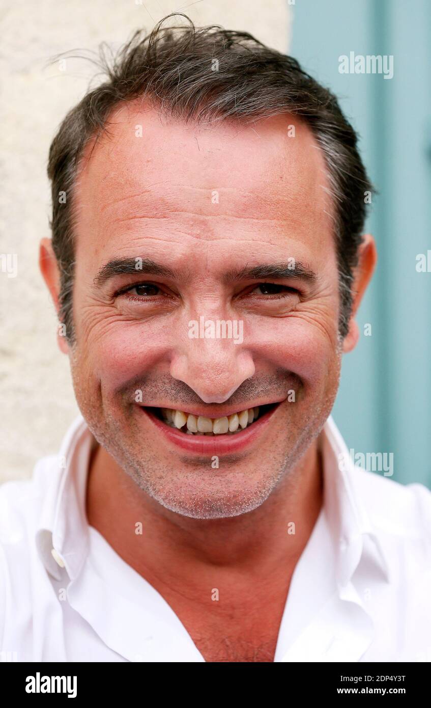 French actor Jean Dujardin along with his companion former ice dancer ...
