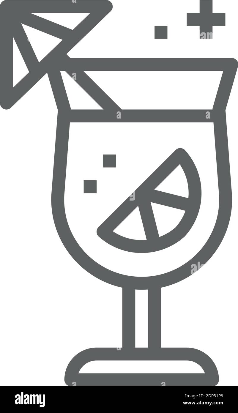 cocktail vector icon modern simple vector illustration Stock Vector ...