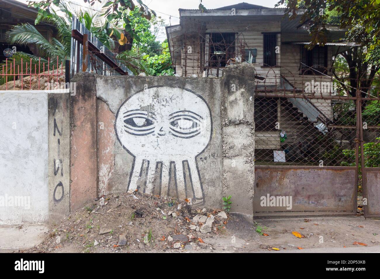 Wall art work of Dex Fernandez in the Philippines Stock Photo - Alamy