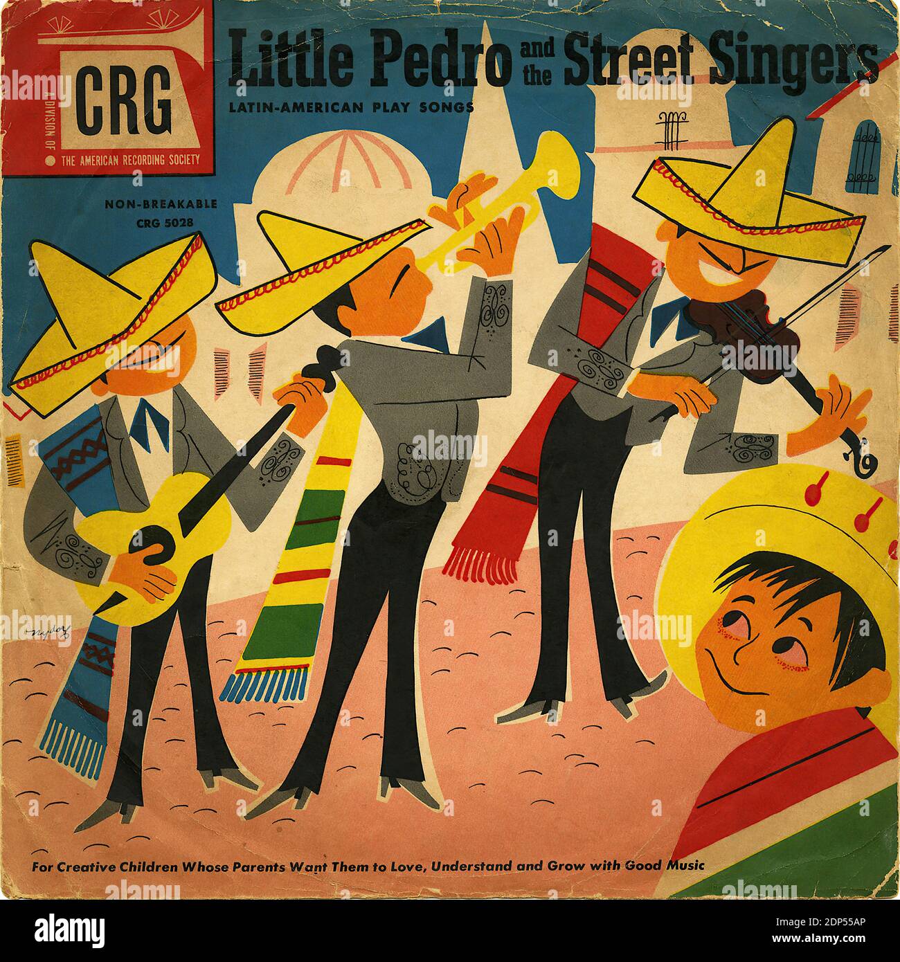 Little Pedro and the Street Singers - Vintage Record Cover Stock Photo ...