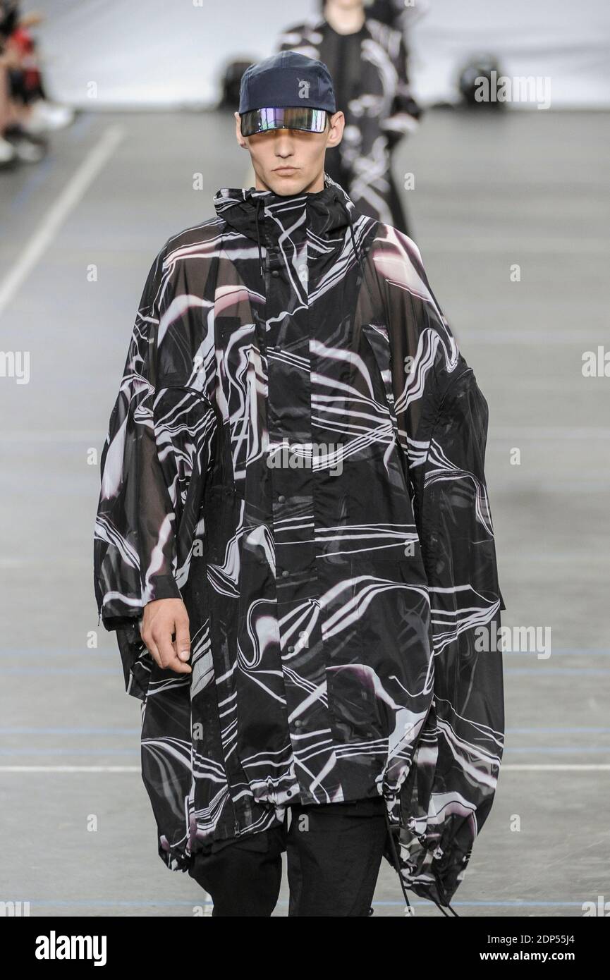 Designer Yohji Yamamoto walks the runway at the Y3 Spring-Summer 2016 ...