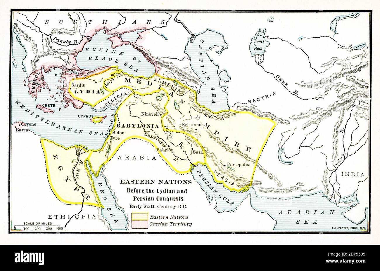 Middle east map 1900s hi-res stock photography and images - Alamy