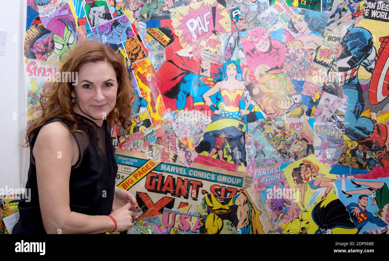 EXCLUSIF - ANNE MONDY - VERNISSAGE DE L'EXPOSITION 'WONDERLAND' DE ANNE ...