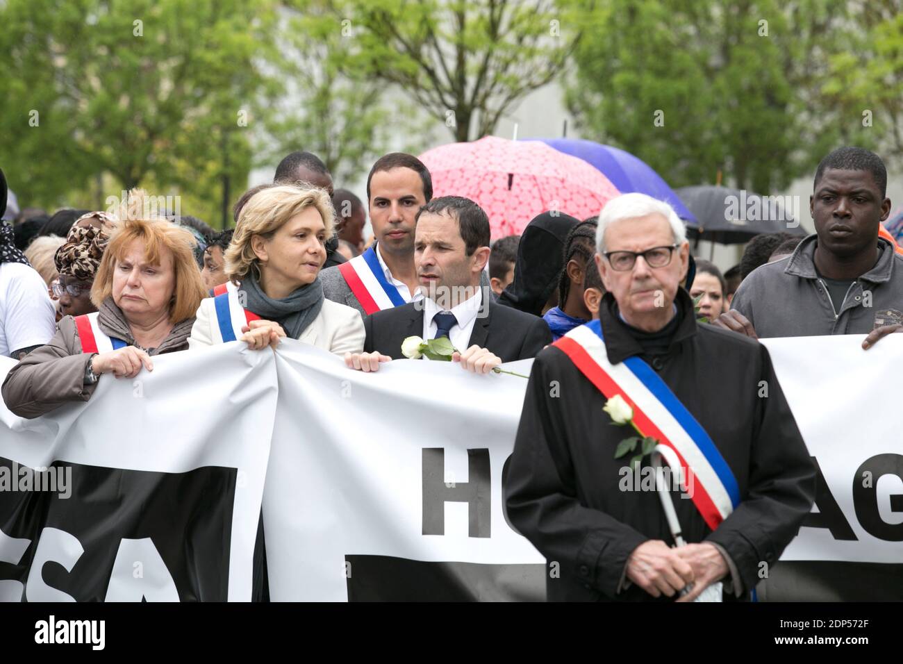 VALERIE PECRESSE, BENOIT HAMON, GUY MALANDAIN, MAIRE DE TRAPPES ...