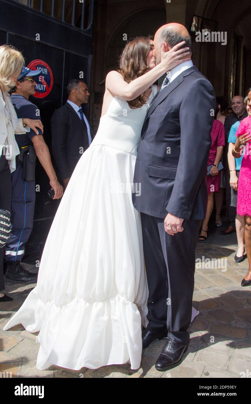 MARIAGE PIERRE MOSCOVICI AVEC ANNE-MICHELLE BASTERI A L'HOTEL DE VILLE ...