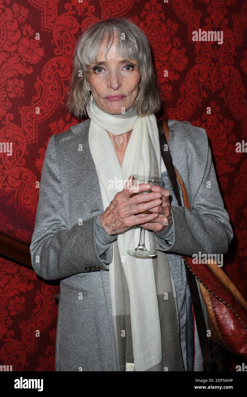 Edith Scob attending the play Les Grandes Filles benefiting the cancer ...