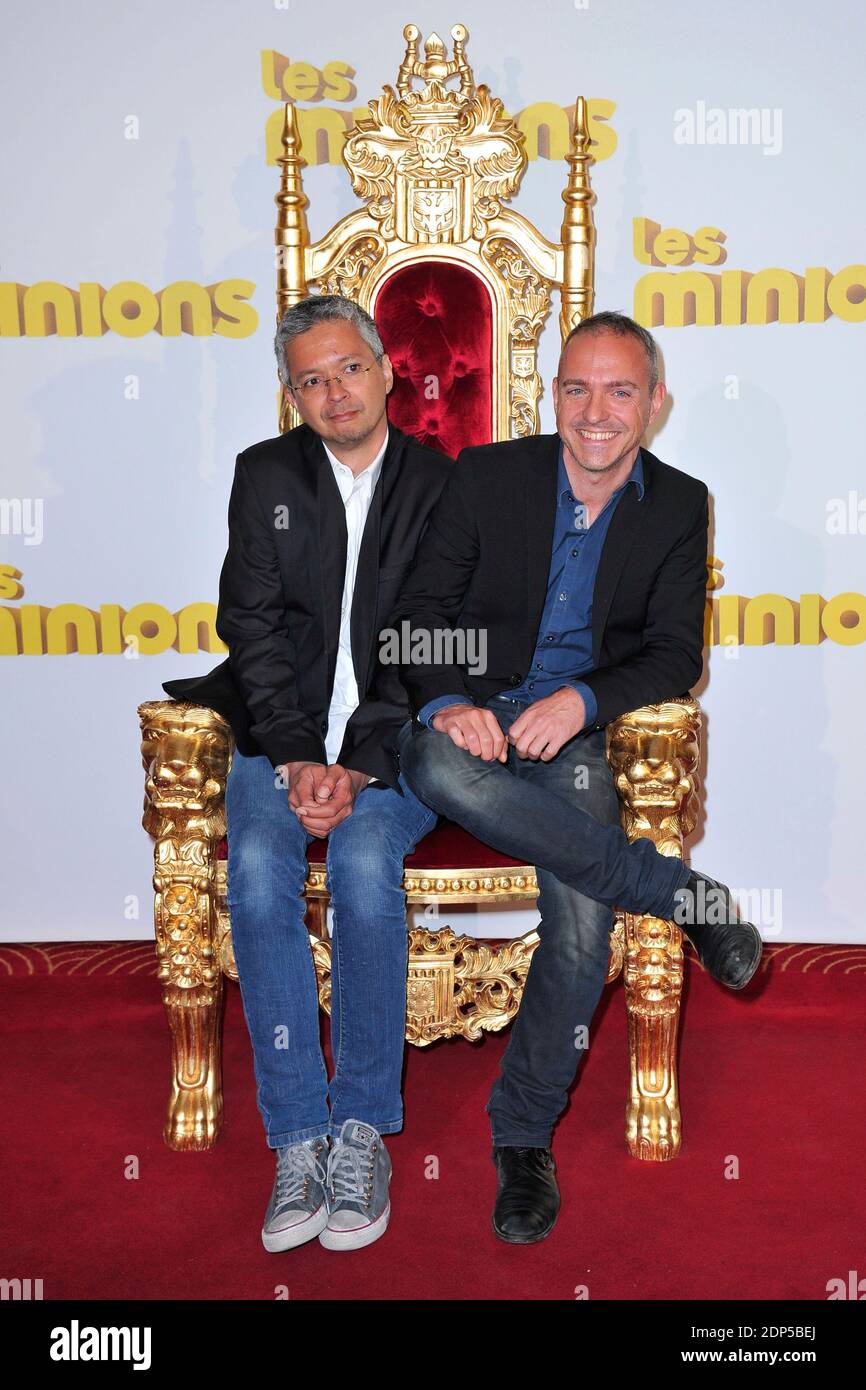 Kyle Balda and Pierre Coffin attending the premiere for the film ...