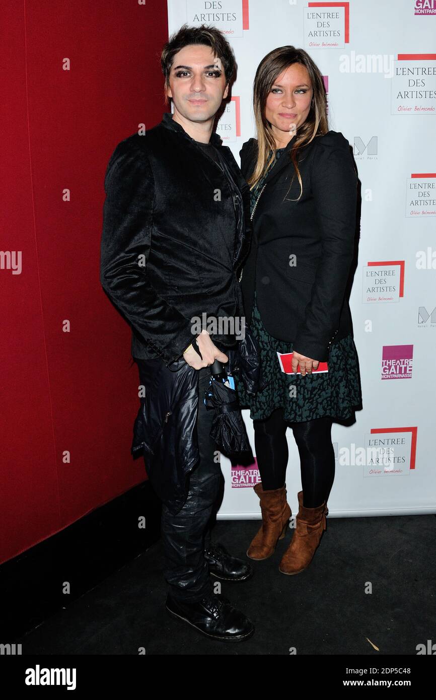 Mikelangelo Loconte et sa compagne assistent a la representation ...