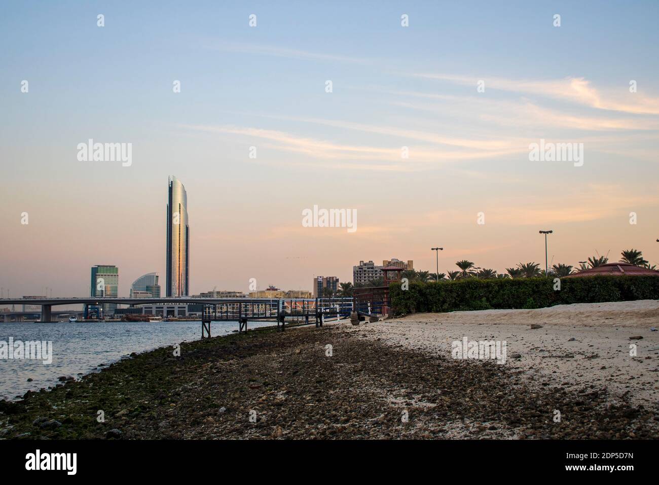 D1 tower and other landmarks of Dubai Stock Photo - Alamy