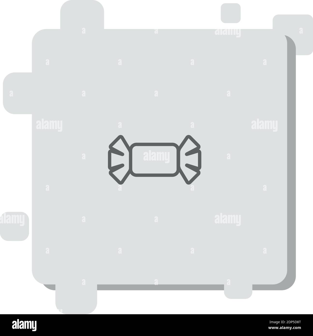 wrapped candy vector icon modern simple vector illustration Stock ...