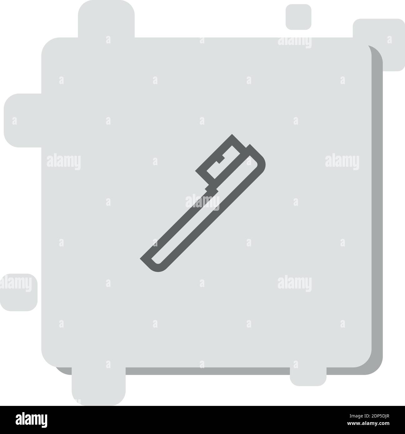 toothbrush vector icon modern simple vector illustration Stock Vector ...