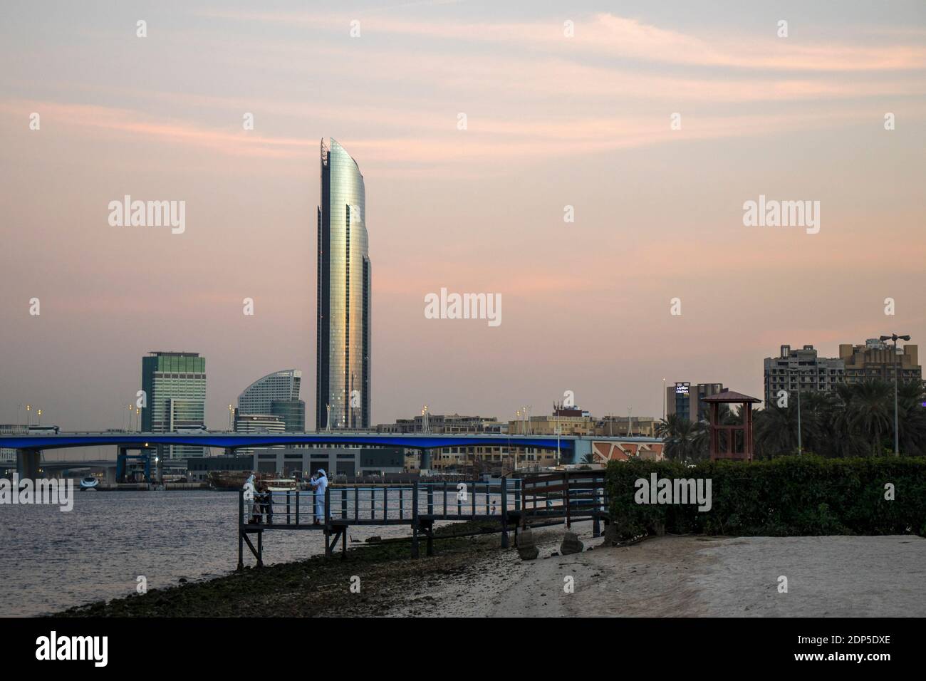 D1 tower and other landmarks of Dubai Stock Photo - Alamy
