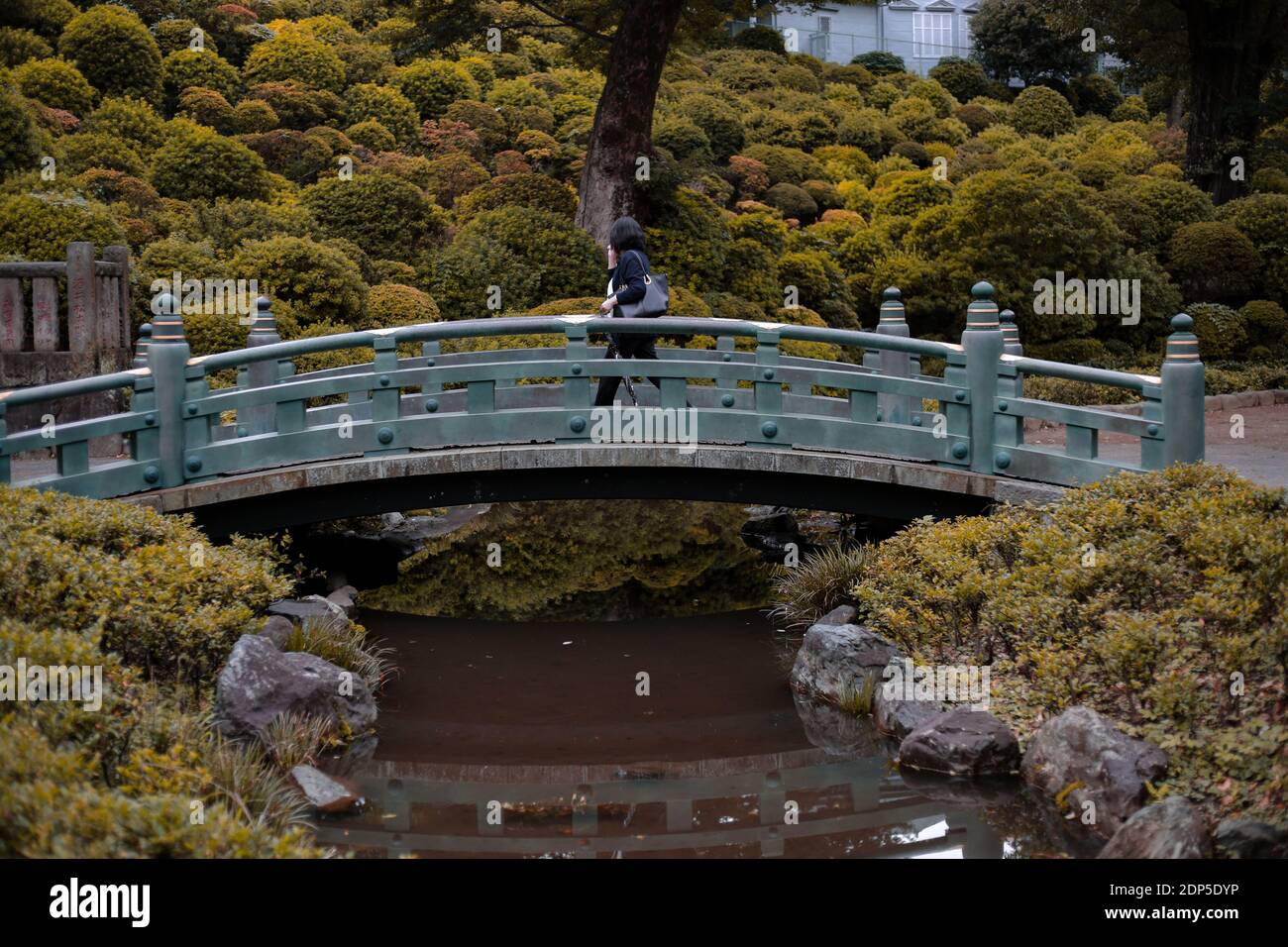 Bridge at buddhist temple Stock Photo - Alamy