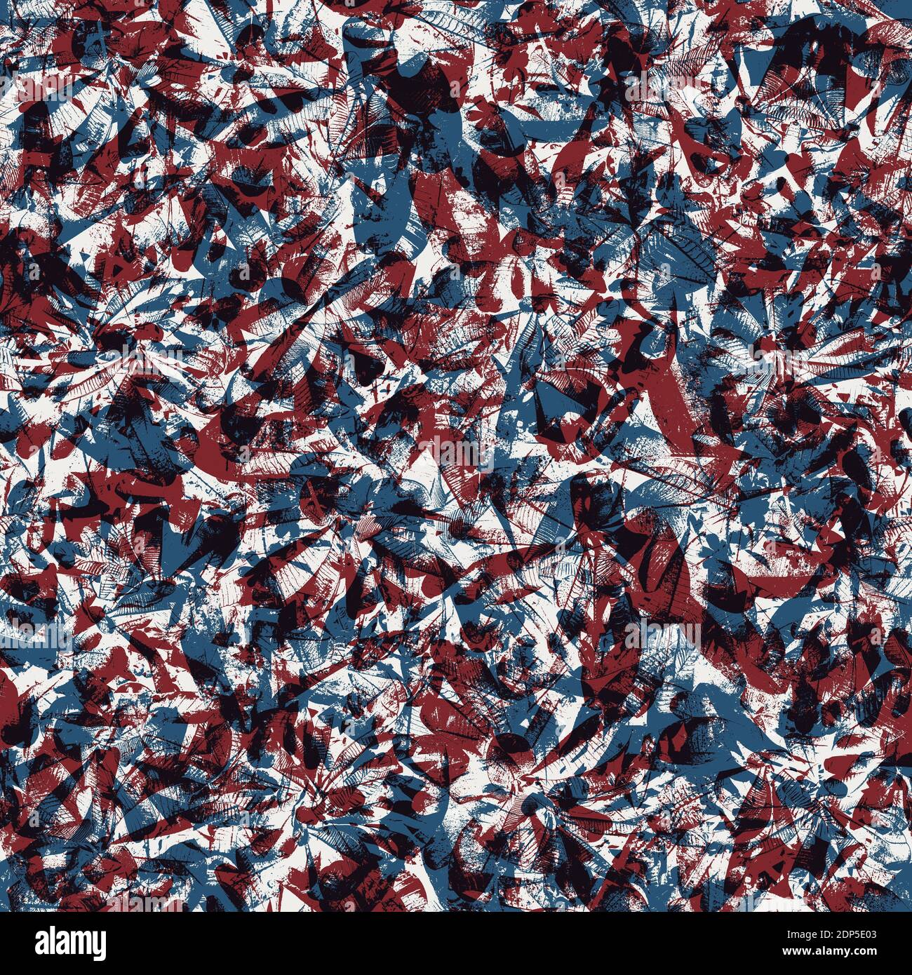 Seamless abstract pattern in red blue black white Stock Photo - Alamy