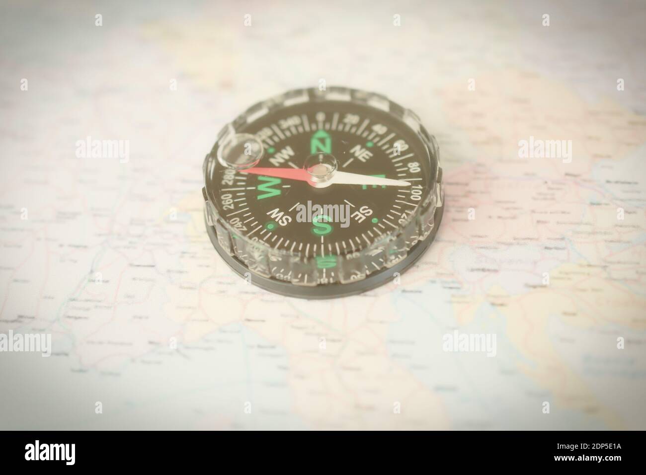 compass on map, compass and map Stock Photo - Alamy