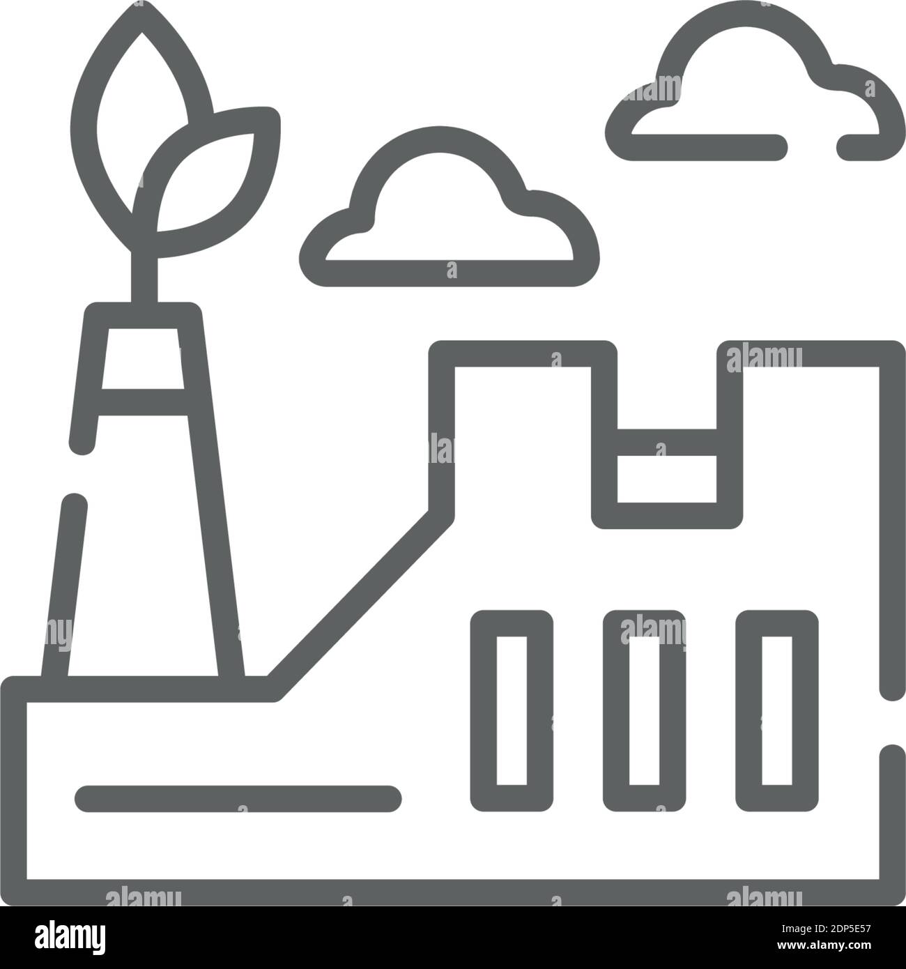 eco factory vector icon modern simple vector illustration Stock Vector ...