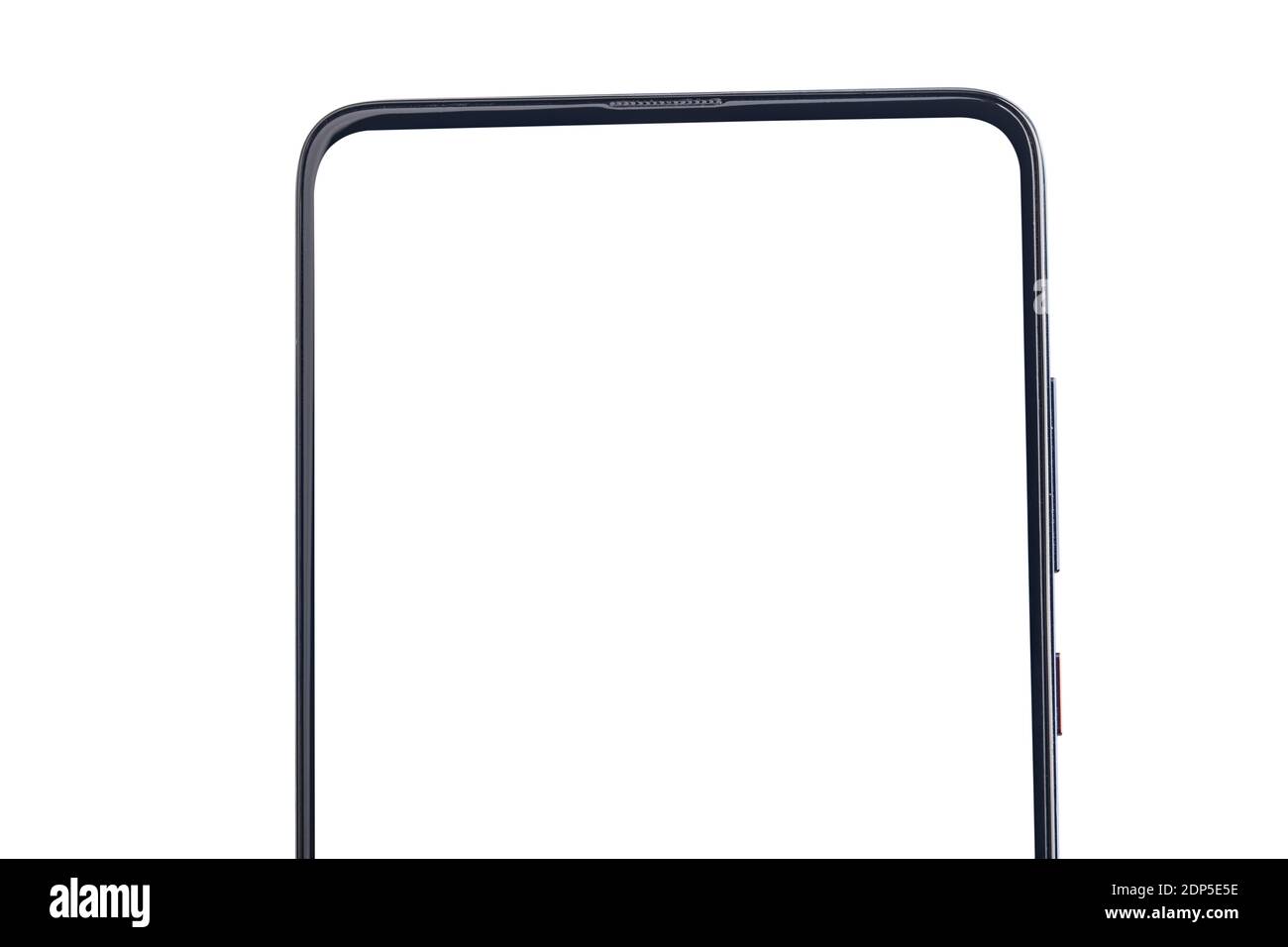 Smart phone with blank screen on transparent background Stock Photo - Alamy