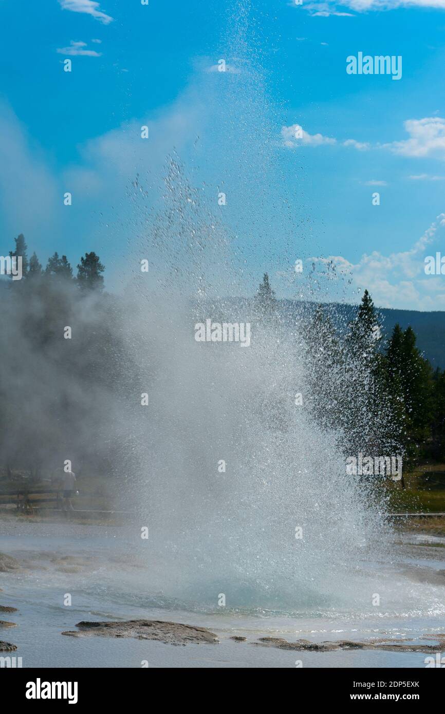 Largest Geyser In The Sawmill Complex High Resolution Stock Photography ...