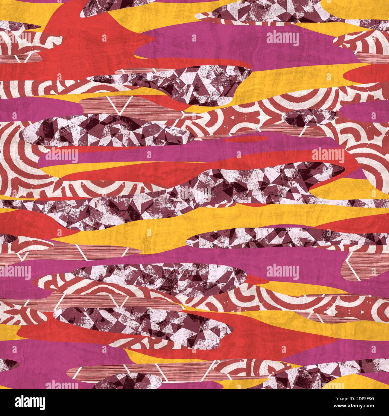 Seamless collage in camo shapes vivid montage Stock Photo - Alamy