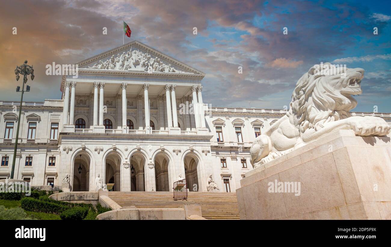 Parliament building, Assembly of the Republic, Lisbon Stock Photo - Alamy