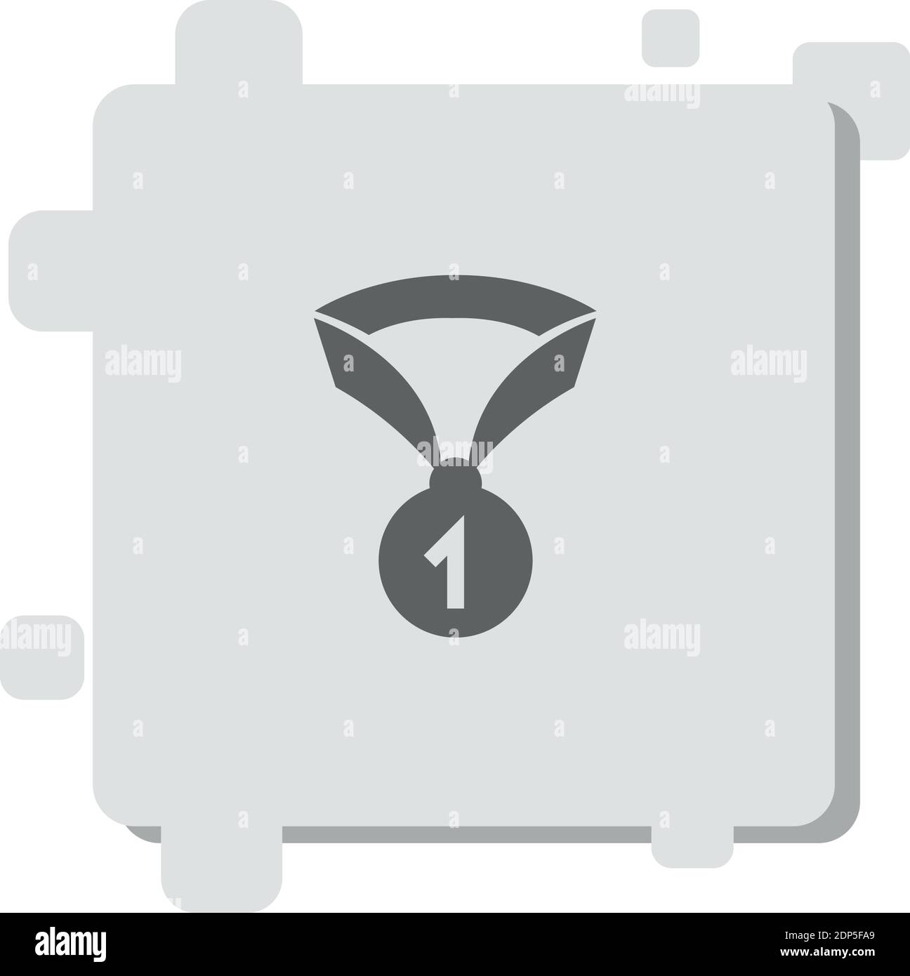 medal of number one vector icon modern simple vector illustration Stock ...
