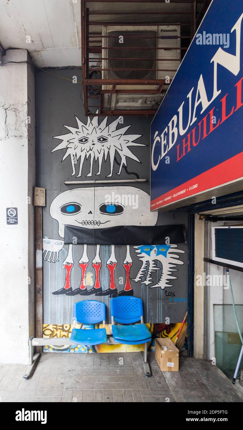 Wall art work of Dex Fernandez in the Philippines Stock Photo - Alamy