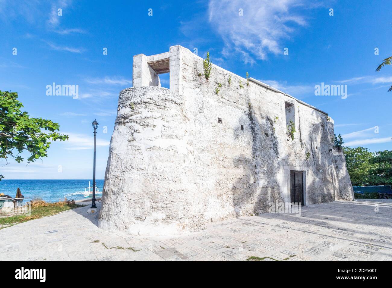 The Pamilacan Island triangular fort in Bohol, Philippines Stock Photo ...