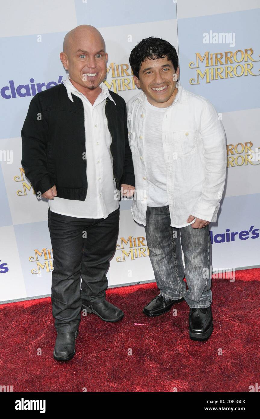 Martin Klebba, Mark Povinelli at Mirror Mirror premiere at Grauman's ...