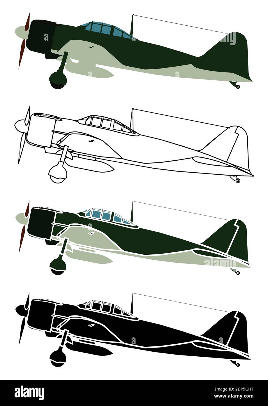 Wwii pilot airplane Cut Out Stock Images & Pictures - Alamy