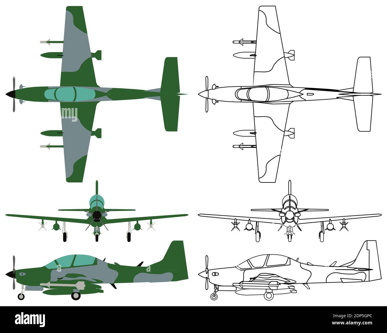 Super Tucano, popular airplane in Brazil Stock Vector Image & Art - Alamy