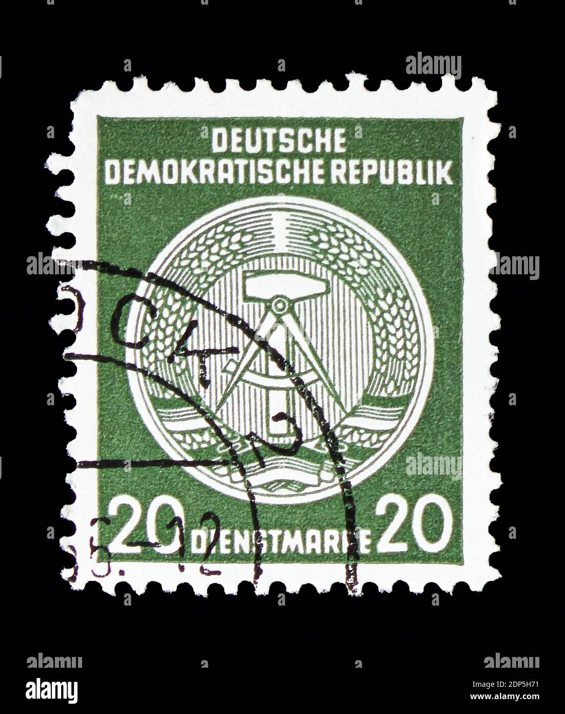 Official stamps for administration post b i hi-res stock photography ...