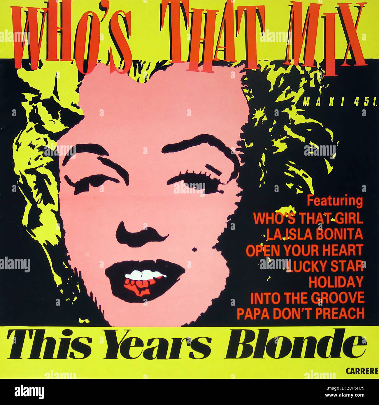 This Years Blonde Who's That Mix Madonna - Vintage Vinyl Record Cover ...