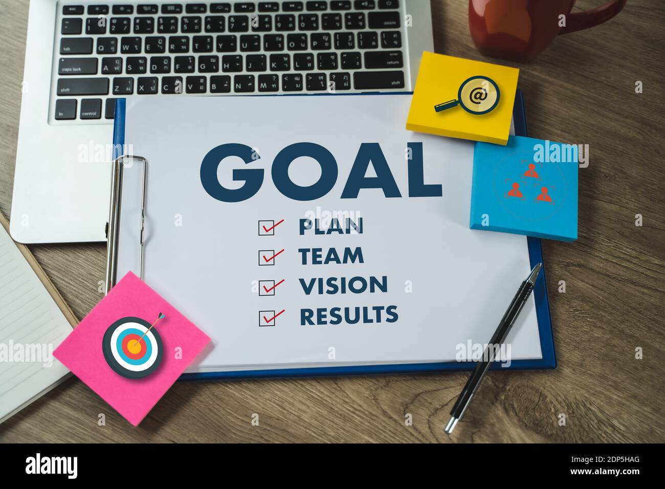 Business man work motivation inspiration goal,plan,action goals list ...