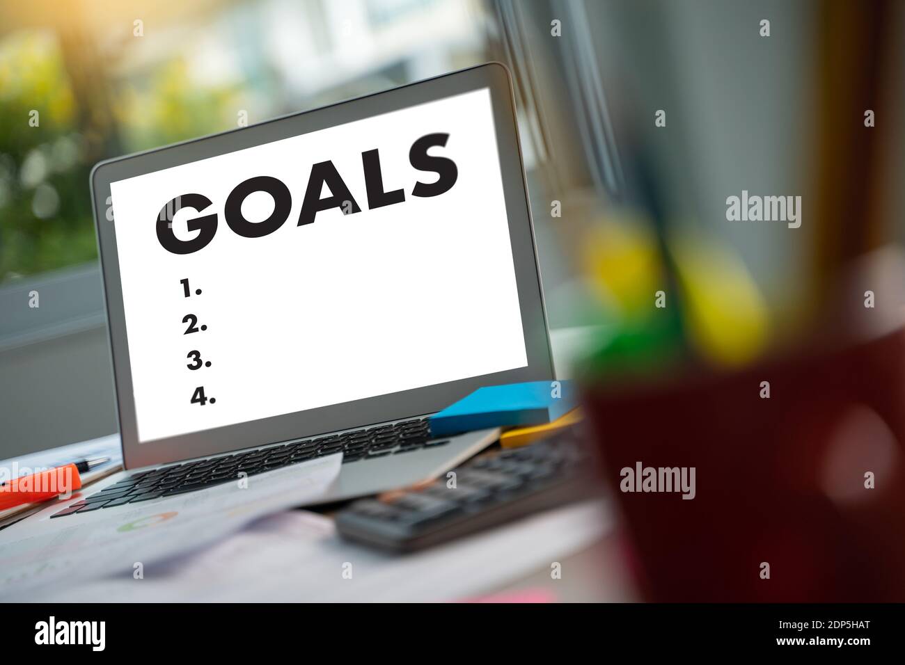 Business man work motivation inspiration goal,plan,action goals list ...