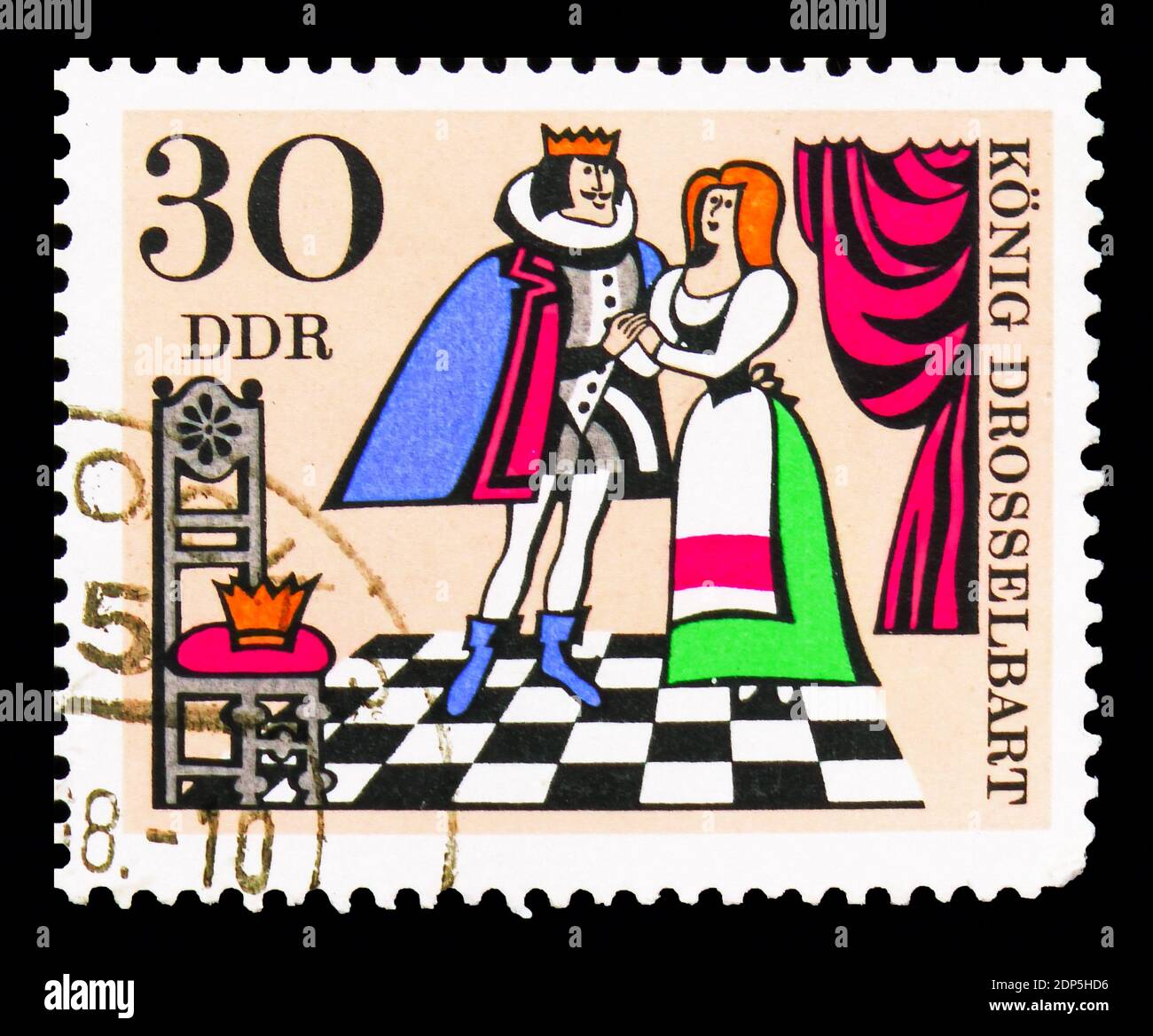 MOSCOW, RUSSIA - SEPTEMBER 15, 2018: A stamp printed in DDR (Germany ...