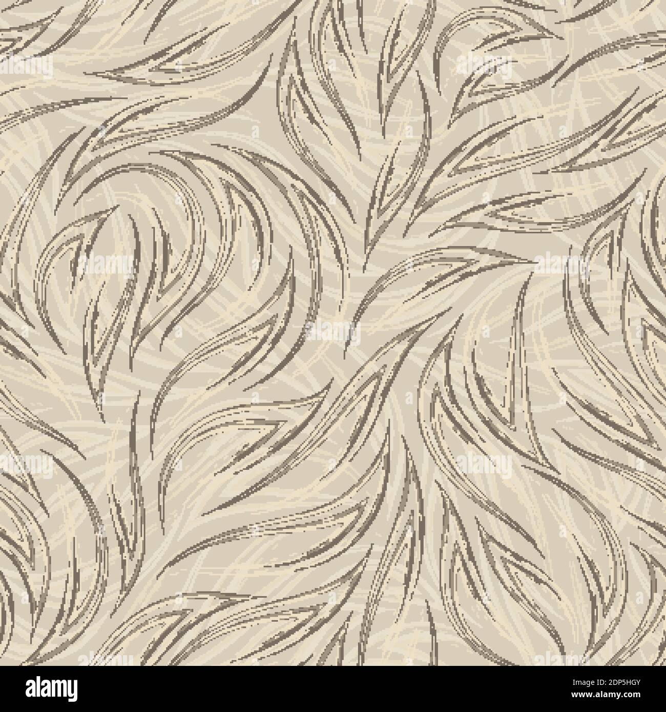 Brown and light lines on a beige background seamless vector pattern ...