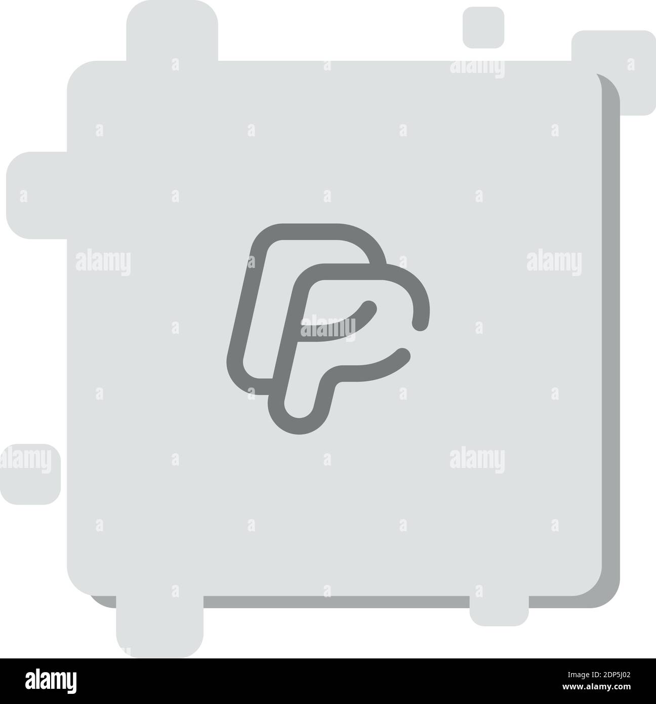 paypal vector icon modern simple vector illustration Stock Vector Image ...