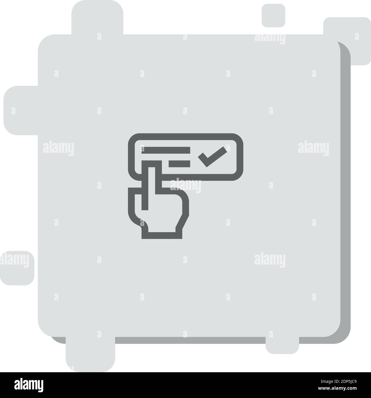 confirm vector icon modern simple vector illustration Stock Vector ...