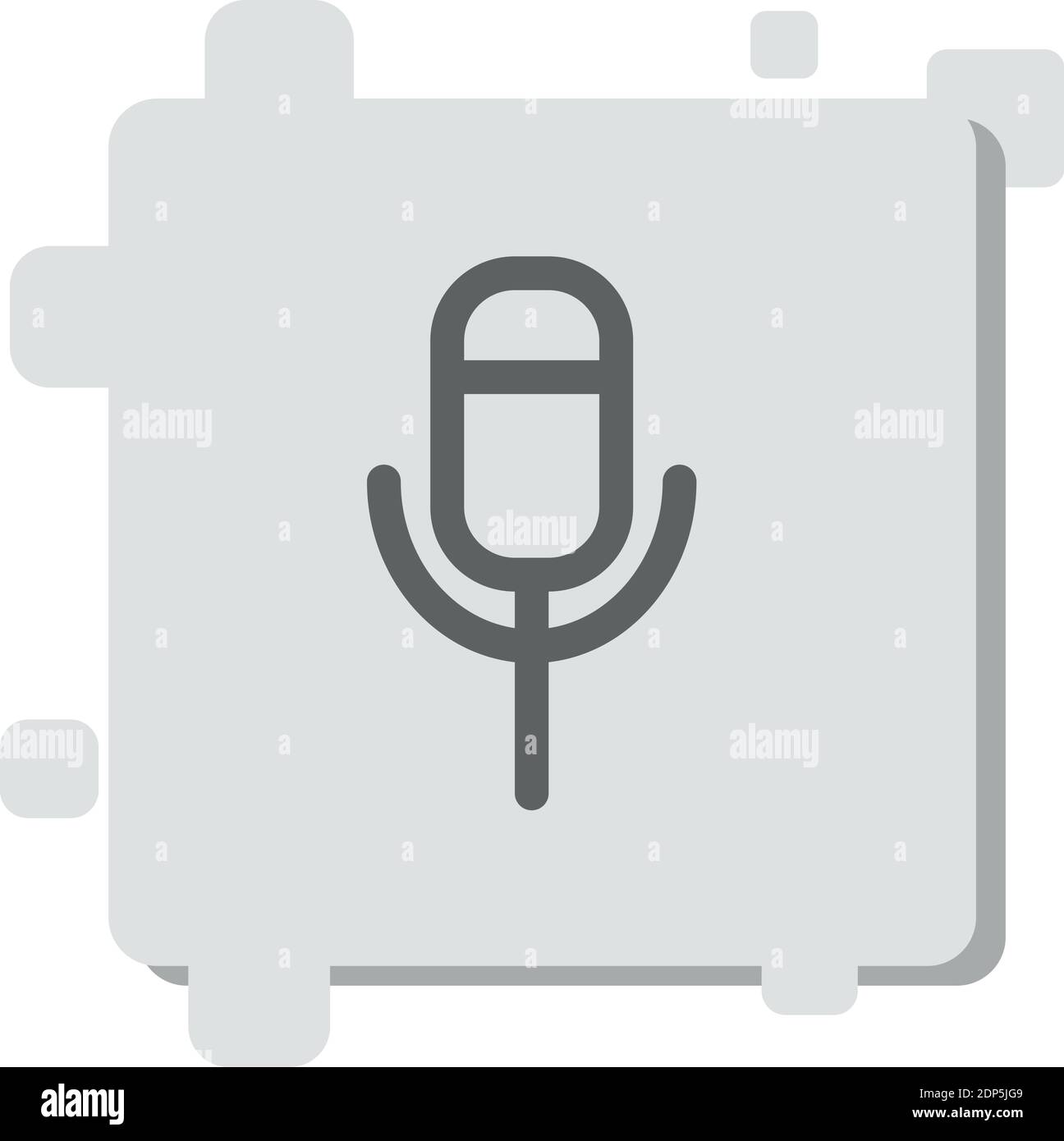voice recorder vector icon modern simple vector illustration Stock ...
