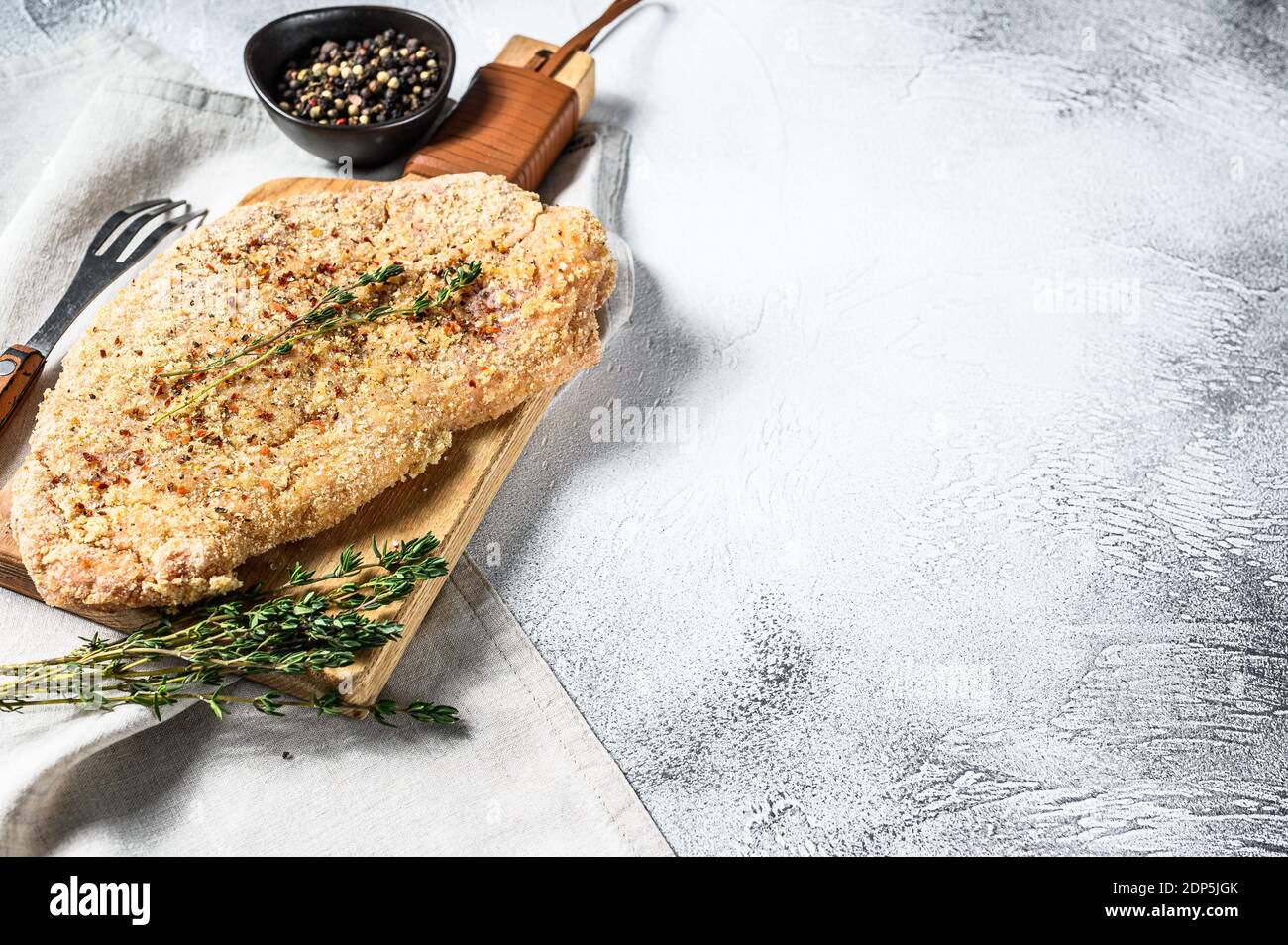Preparation frying wiener schnitzel hi-res stock photography and images ...