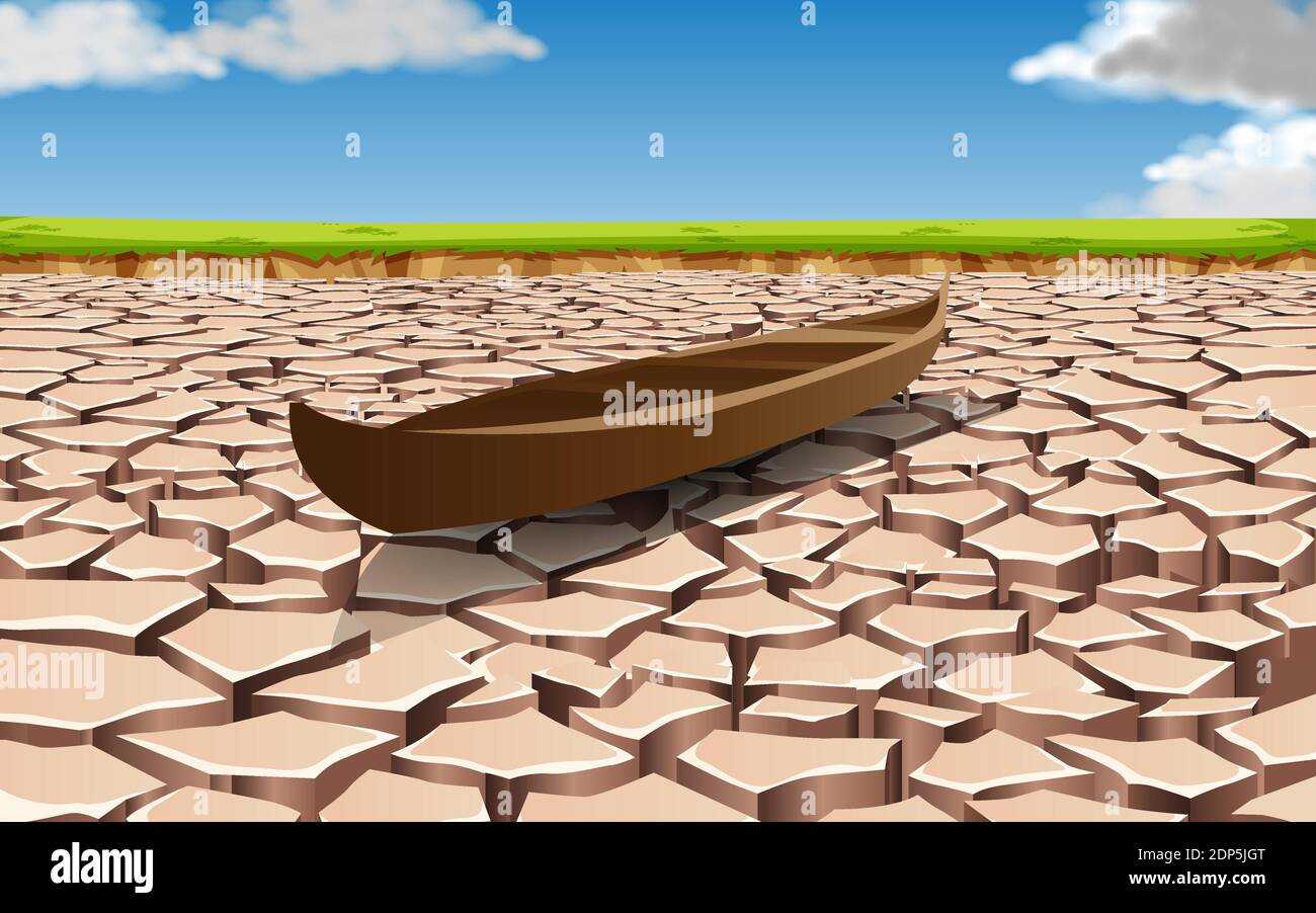 Abandoned boat at sea Stock Vector Images - Alamy