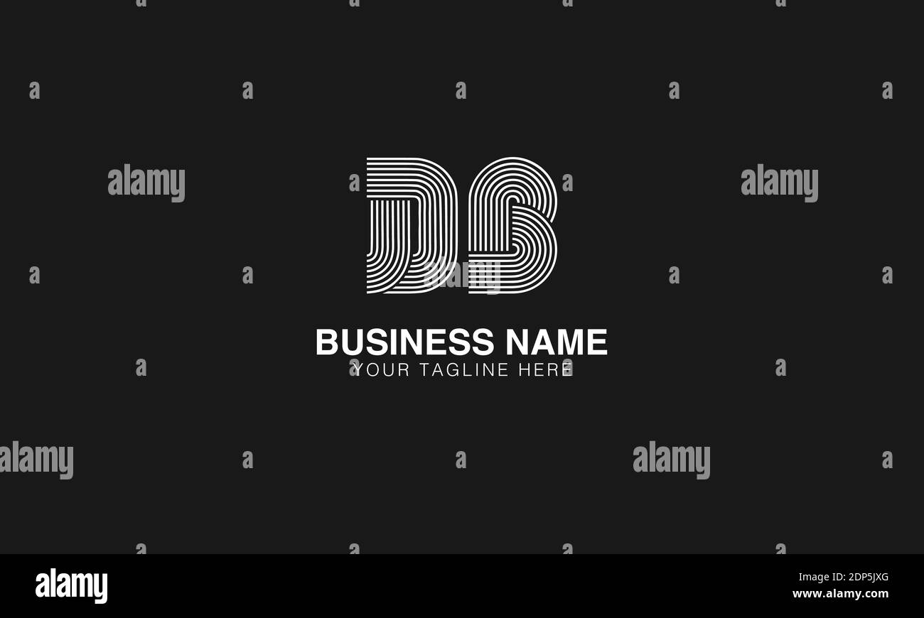 DB D B initial based modern minimal creative logo vector template image ...