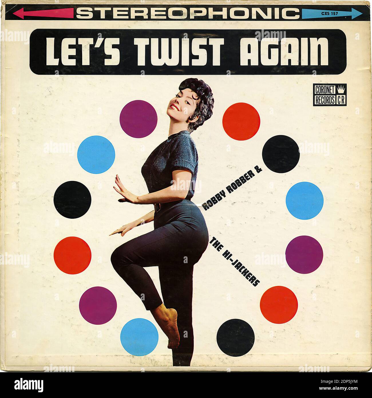Let's Twist Again - Vintage Record Cover Stock Photo - Alamy