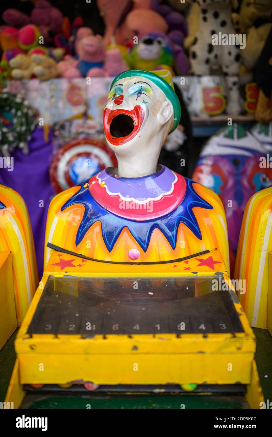Photo of a laughing clown face turning from side to side Stock Photo ...