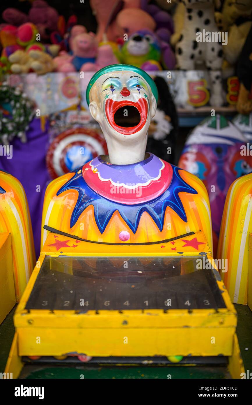Photo of a laughing clown face turning from side to side Stock Photo ...