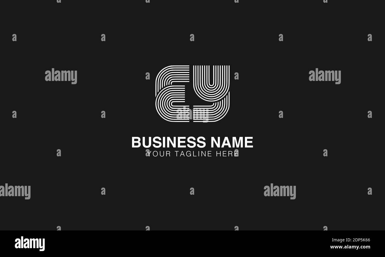 EY E Y initial based modern minimal creative logo vector template image ...