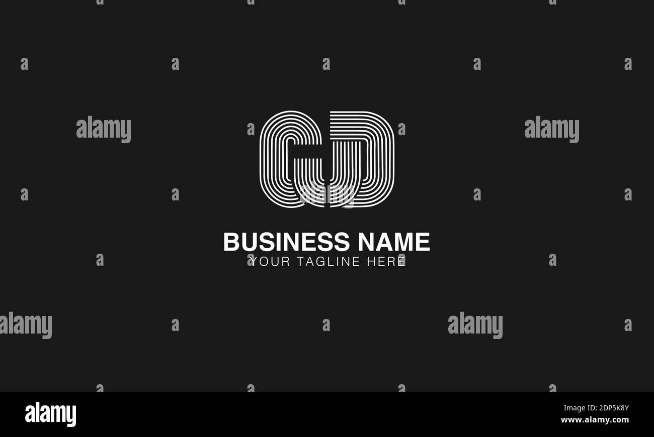 GD G D initial based modern minimal creative logo vector template image ...