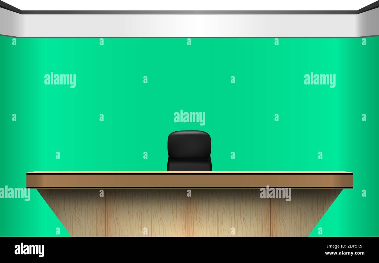 Tv studio set green screen hi-res stock photography and images - Alamy